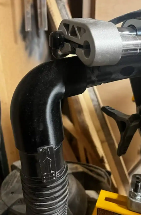 Dewalt Miter Saw 90 Degree Shop Vacuum Adapter – Dirty Dog Woodworking