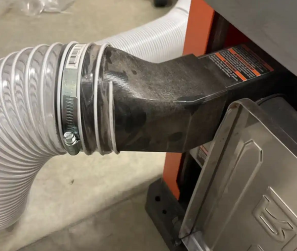 Ridgid Planer (R4331) Dust Collection Adapter – Dirty Dog Woodworking