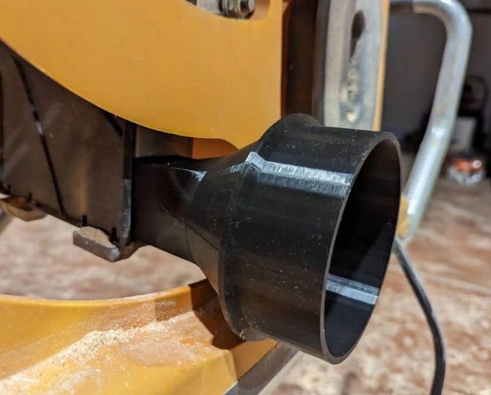 Ridgid Table Saw Replacement Dust Chute For 4 Inch Hose Upgrade – Dirty ...